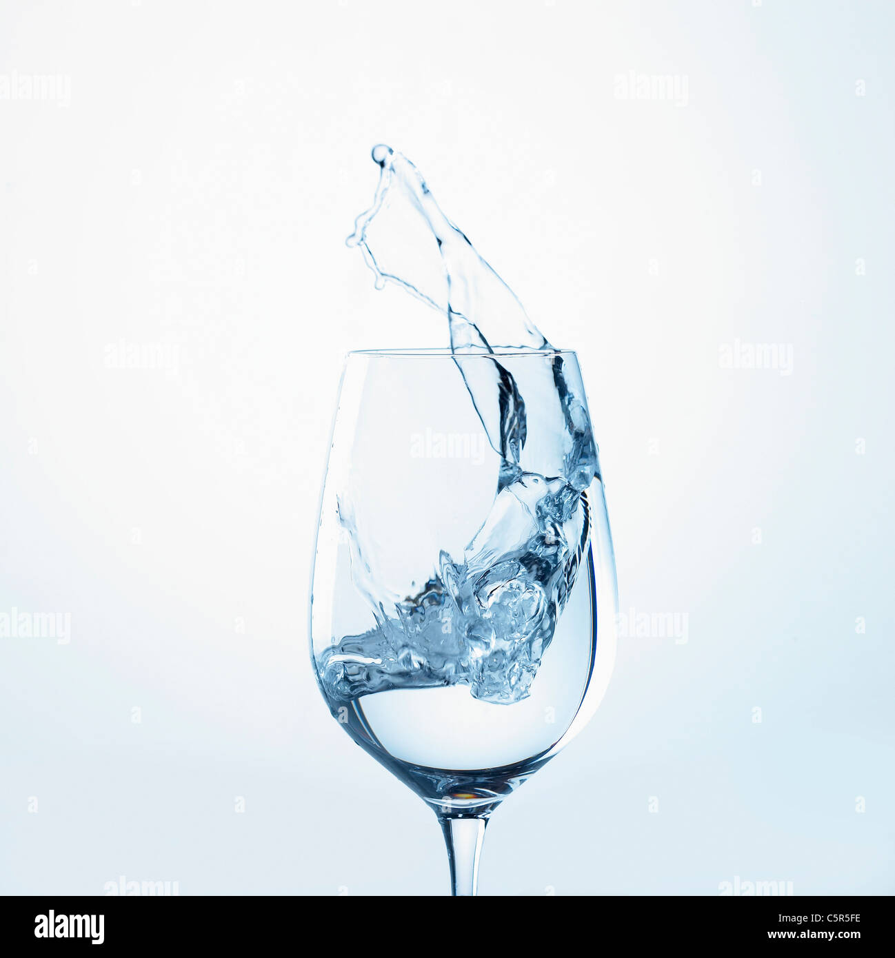 Water moving inside a glass Stock Photo - Alamy