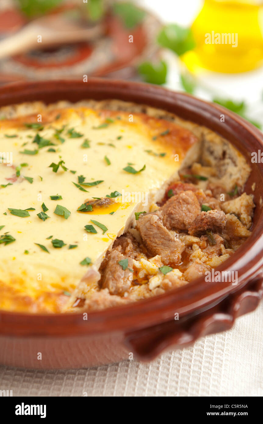 Gyuvetch is a Bulgarian, Macedonian and Serbian oven-baked meat and ...