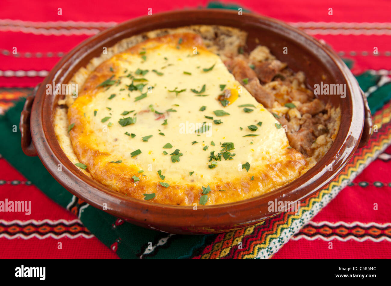 Gyuvetch is a Bulgarian, Macedonian and Serbian oven-baked meat and ...