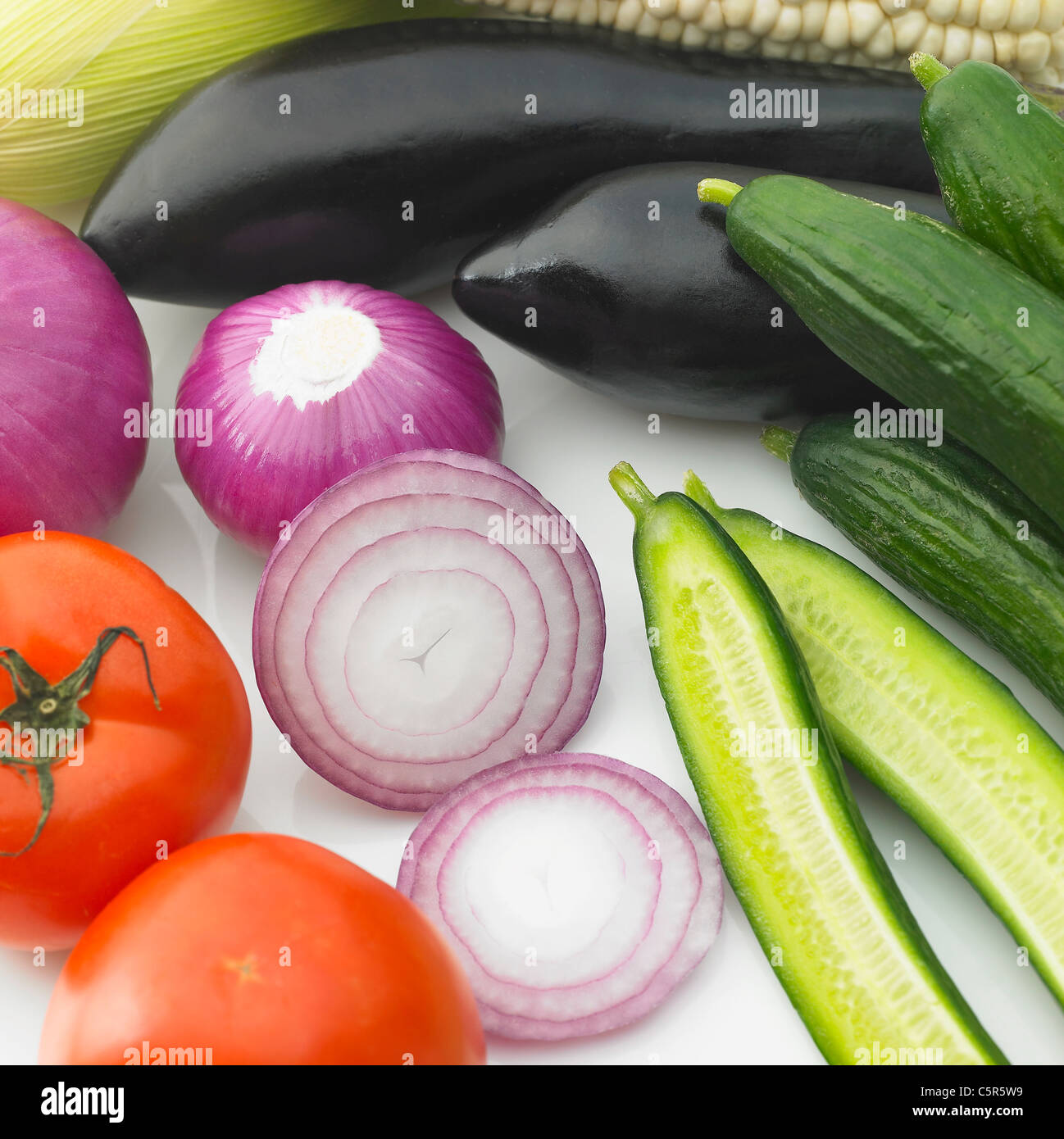 Many kinds of vegetables Stock Photo - Alamy