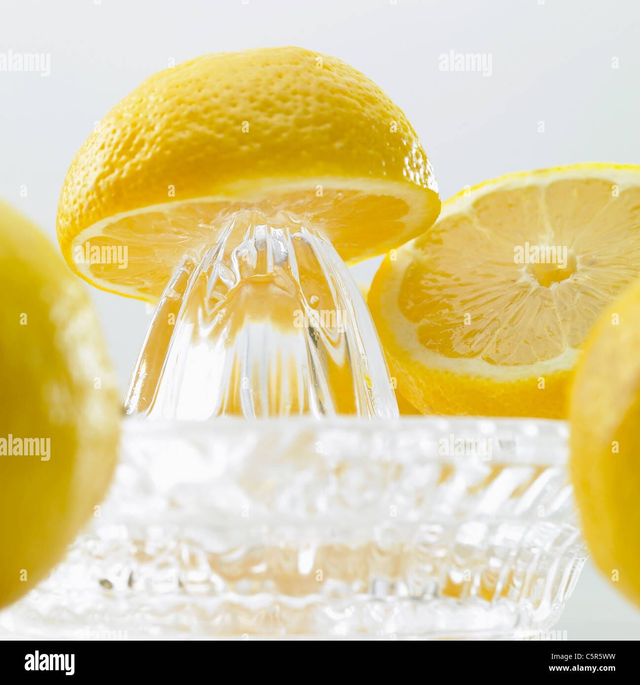 Lemon on a reamer Stock Photo - Alamy