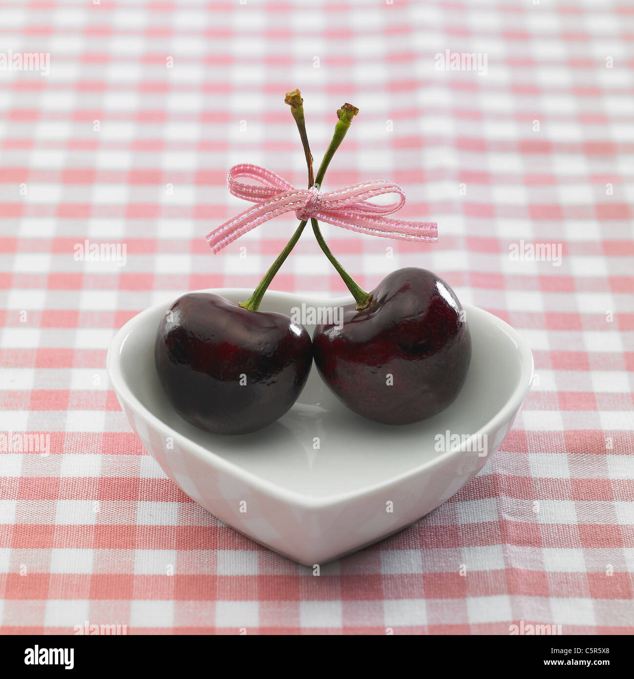 Cherries in a bowl Stock Photo - Alamy