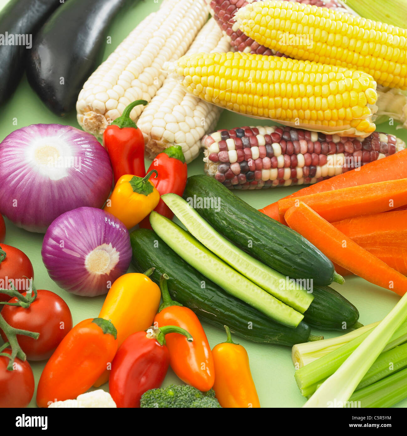 Many kinds of vegetables Stock Photo - Alamy