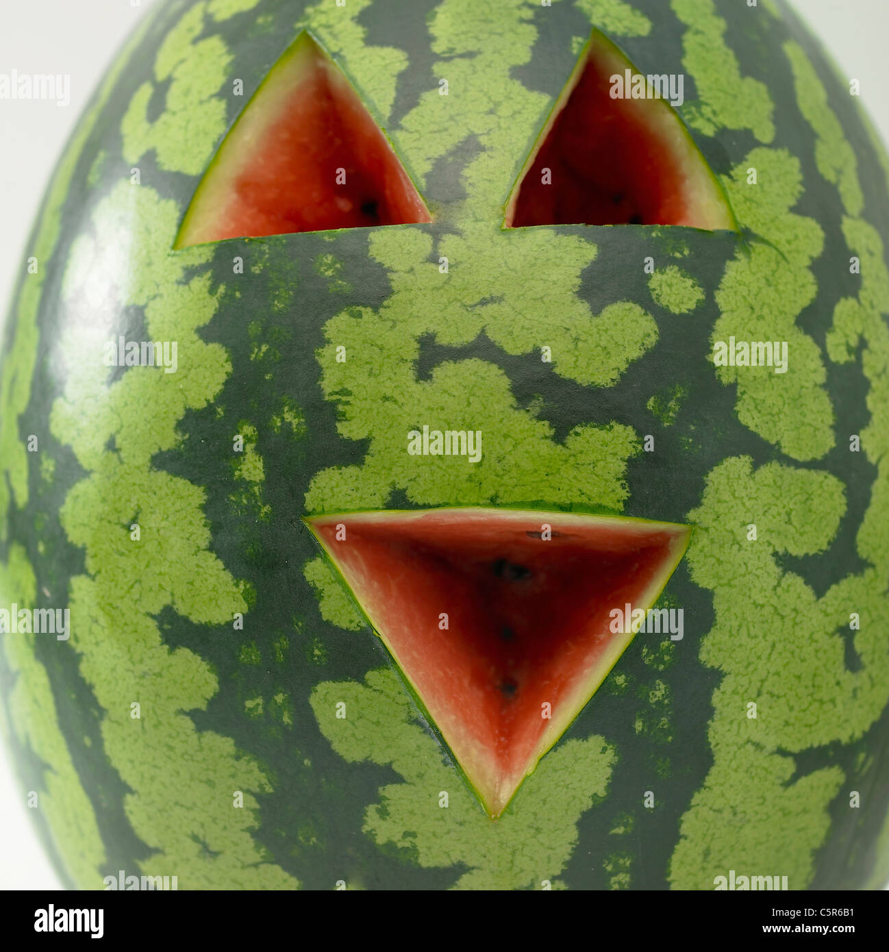 Carved Watermelon Face