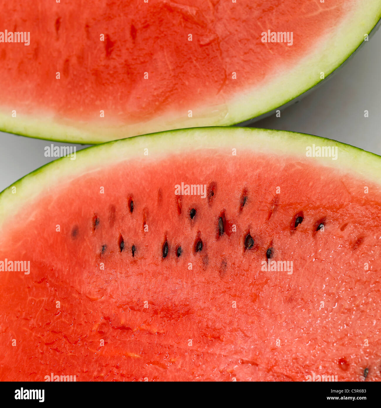 Cross sections of watermelons Stock Photo - Alamy
