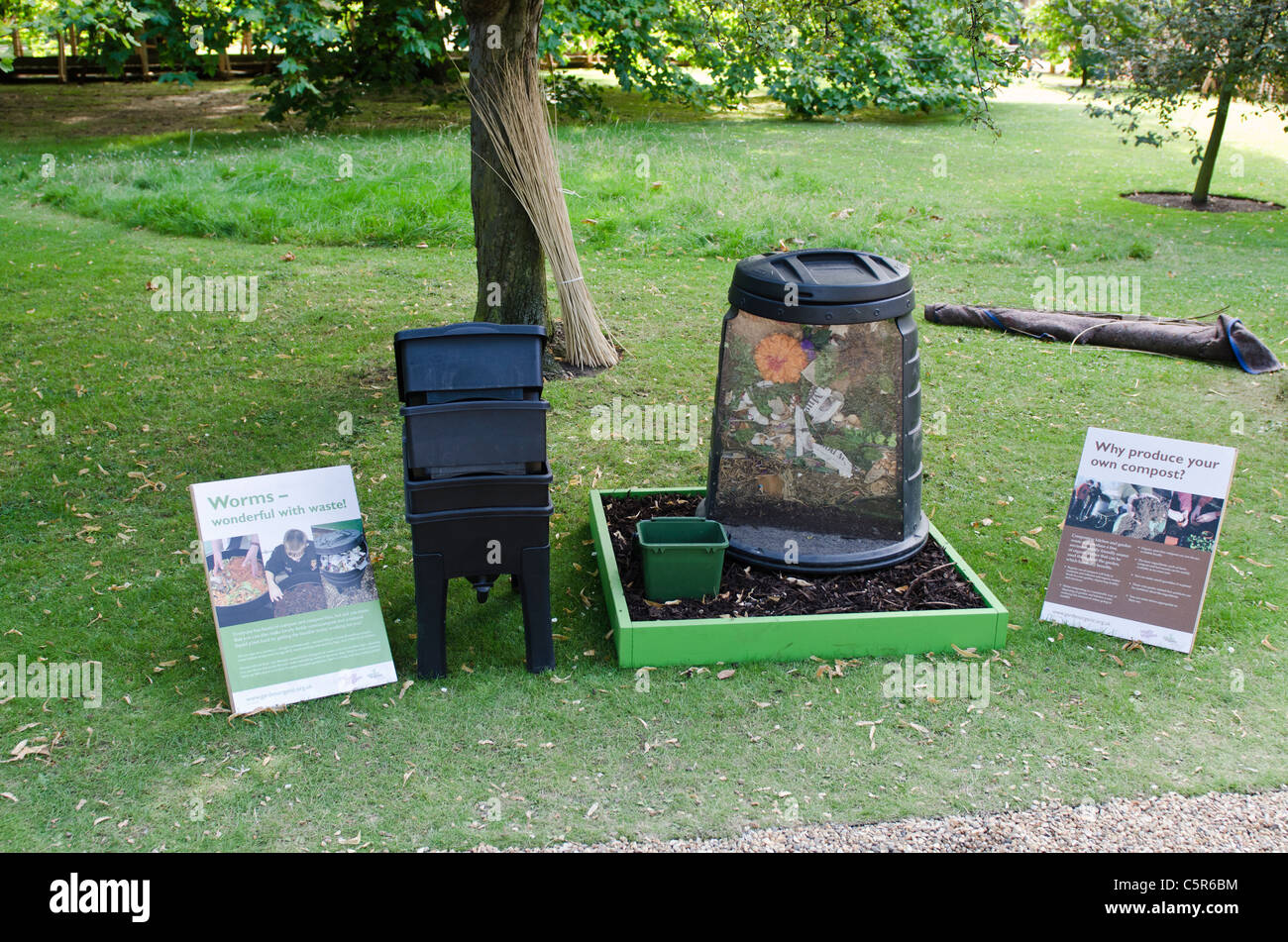 Compost and wormery display Prince Charles's Start initiative Clarence ...