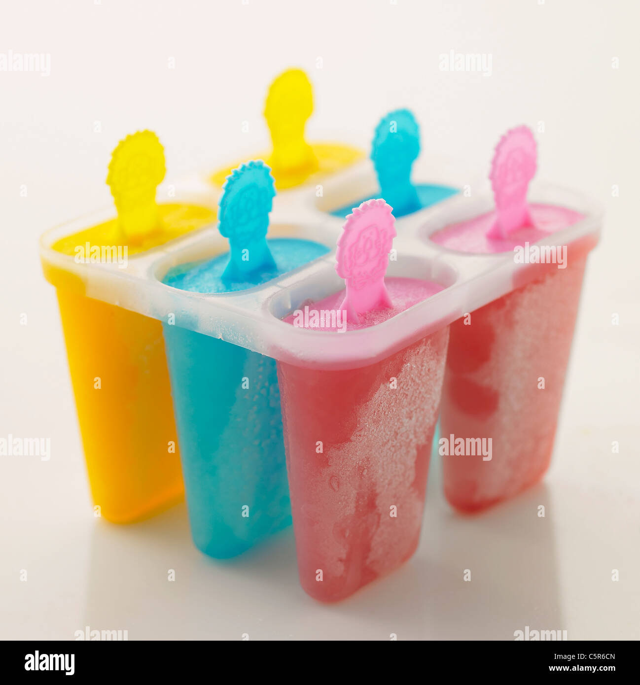 Various popsicles in a ice cube tray Stock Photo - Alamy