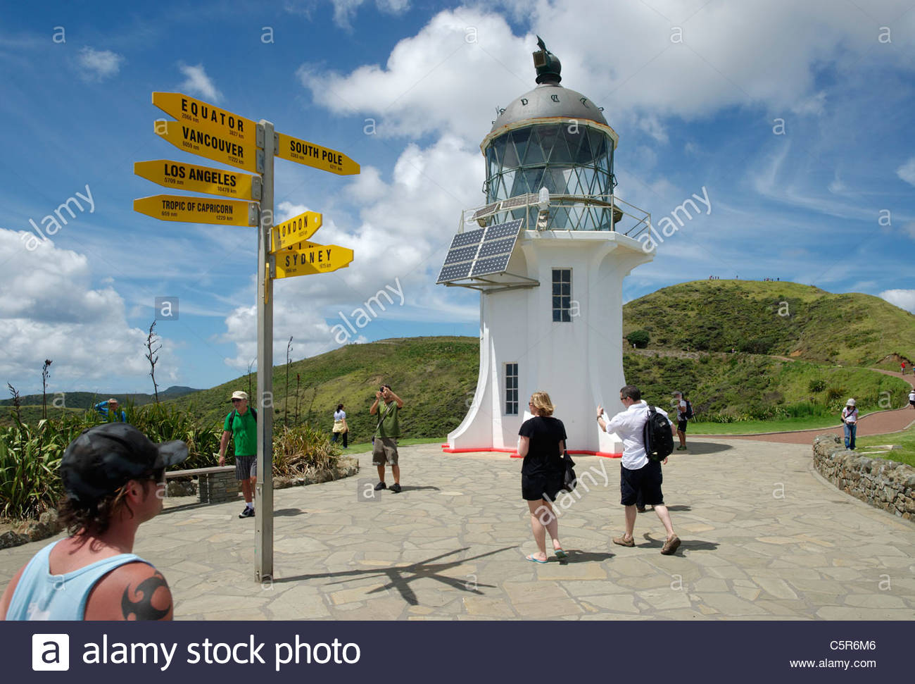 Cape Reinga Sign Stock Photos & Cape Reinga Sign Stock Images - Alamy