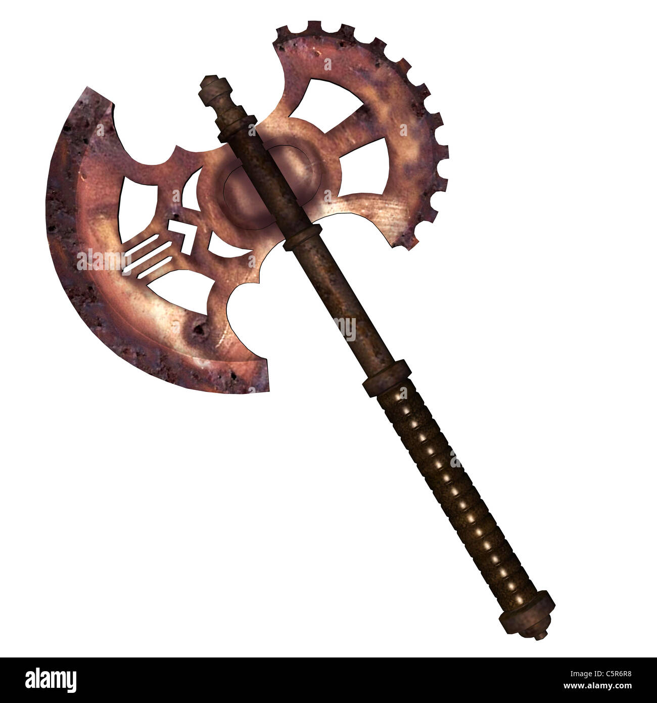 Illustration of a war axe isolated on a white background Stock Photo ...