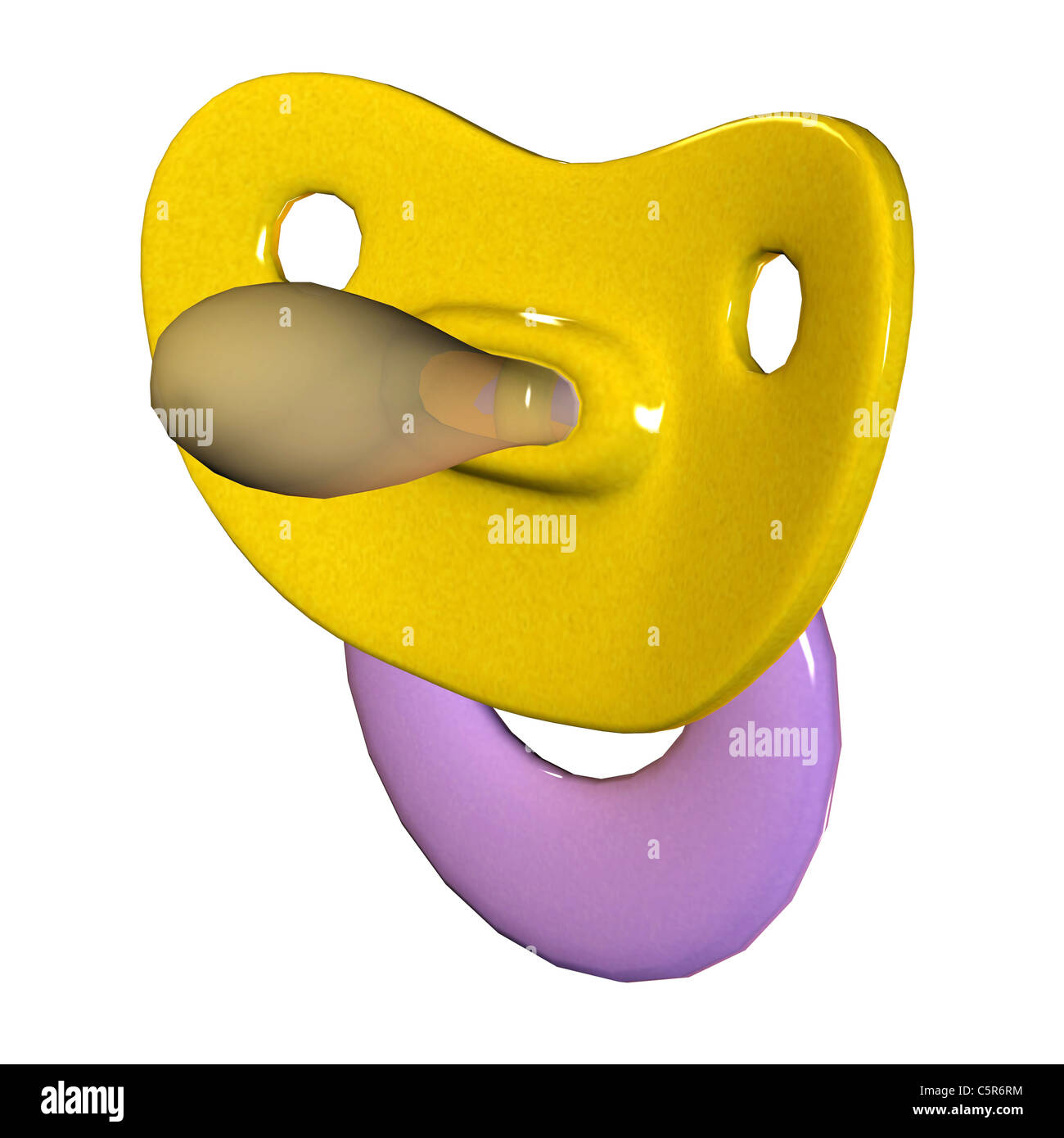 Illustration of a baby's dummy isolated on a white background Stock ...