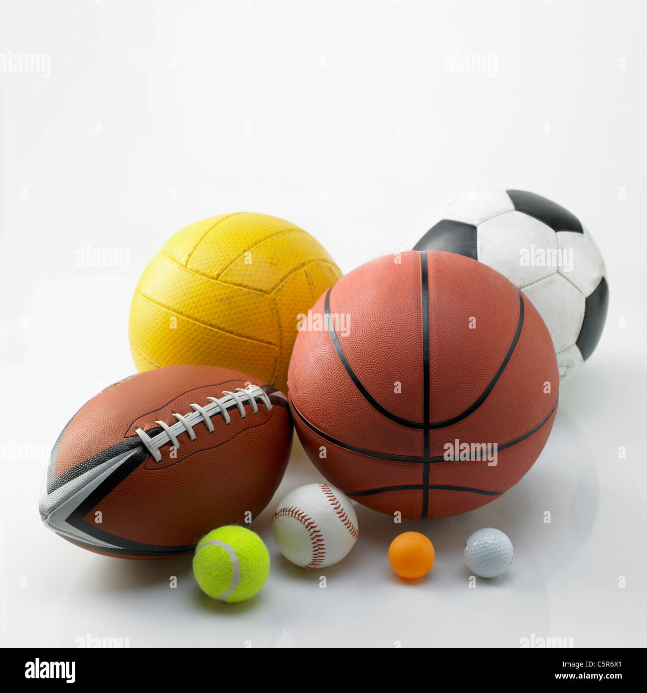 Basketball football baseball soccer hi-res stock photography and images ...