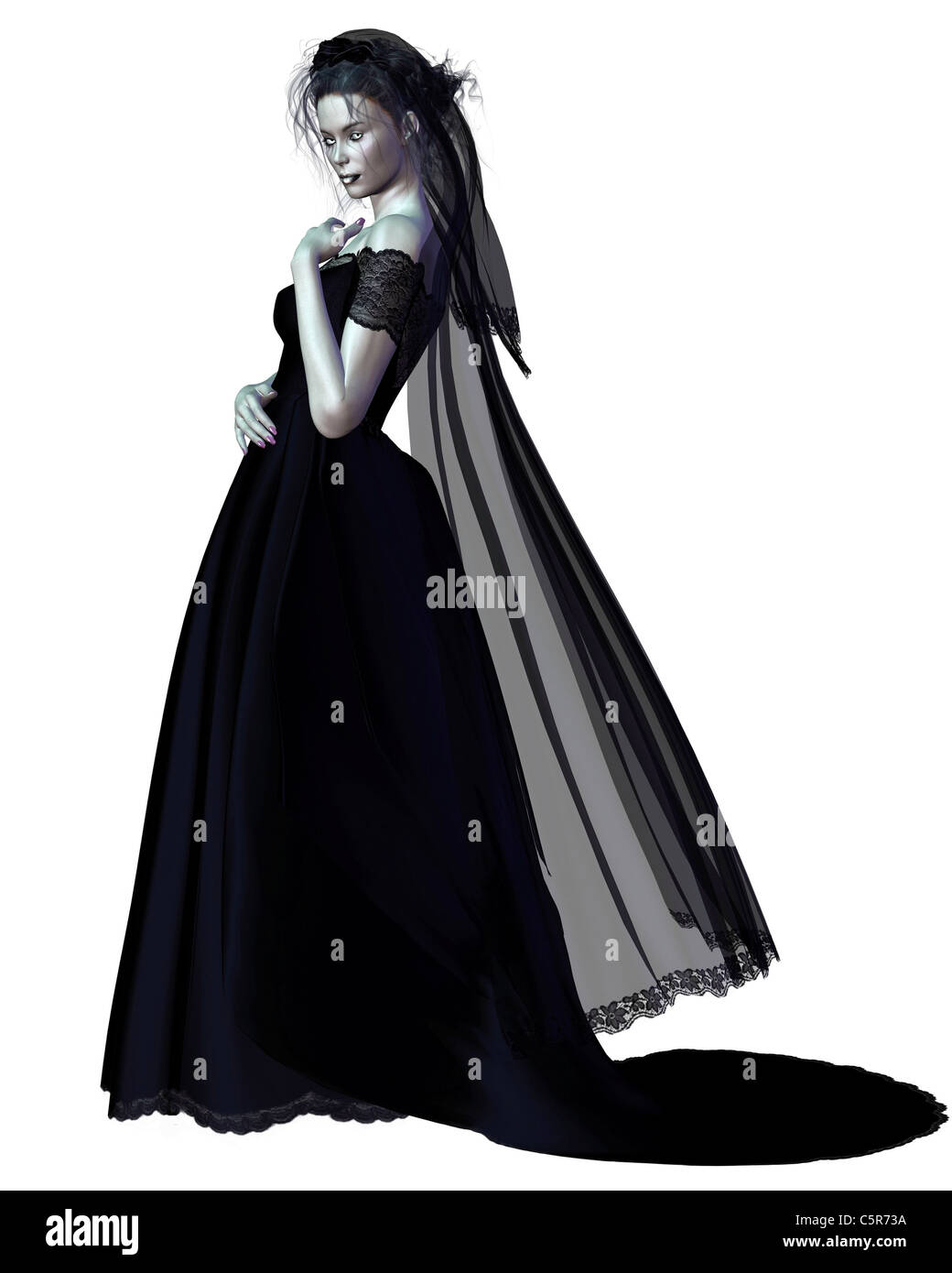 Gothic Bride - 1 Stock Photo - Alamy