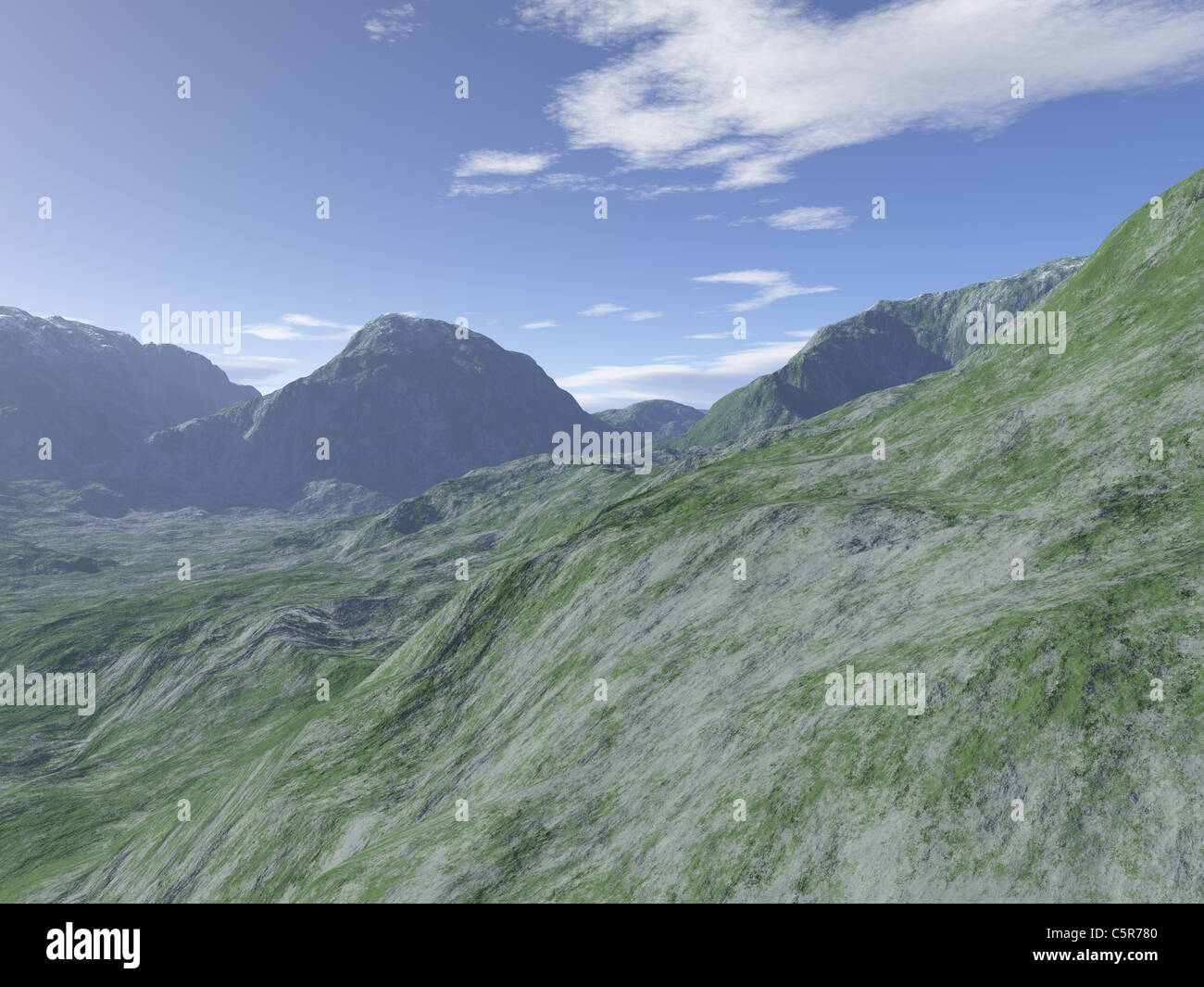 Computer generated mountain scenery hi-res stock photography and images ...