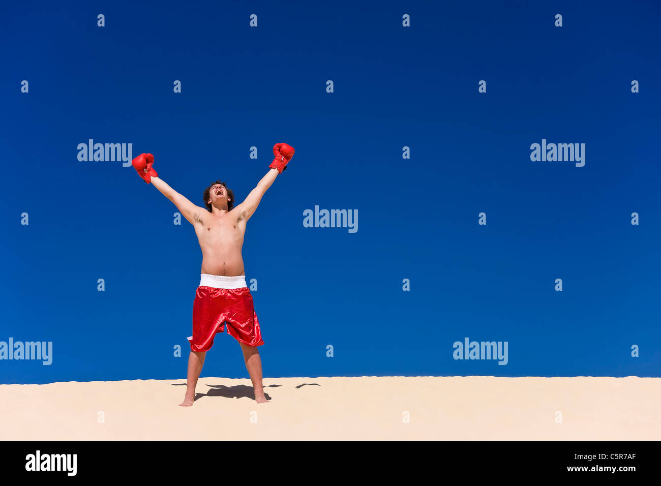 Boxing action celebrating hi-res stock photography and images - Alamy