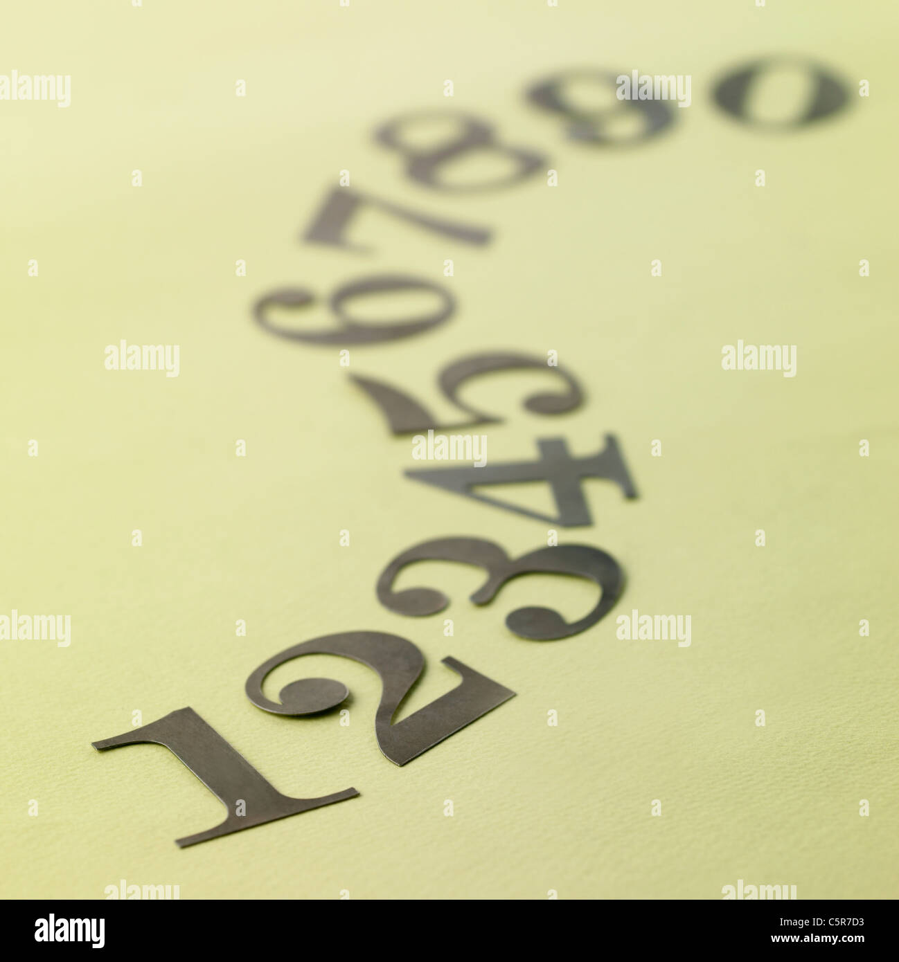 Numbers in a row Stock Photo - Alamy