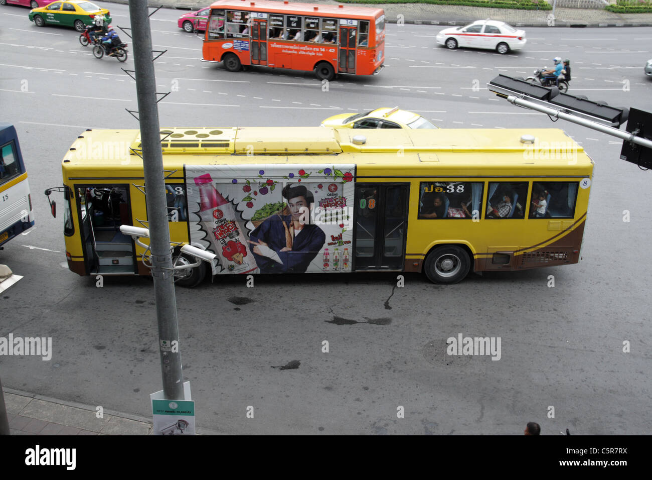 Local bus in Bangkok Stock Photo - Alamy