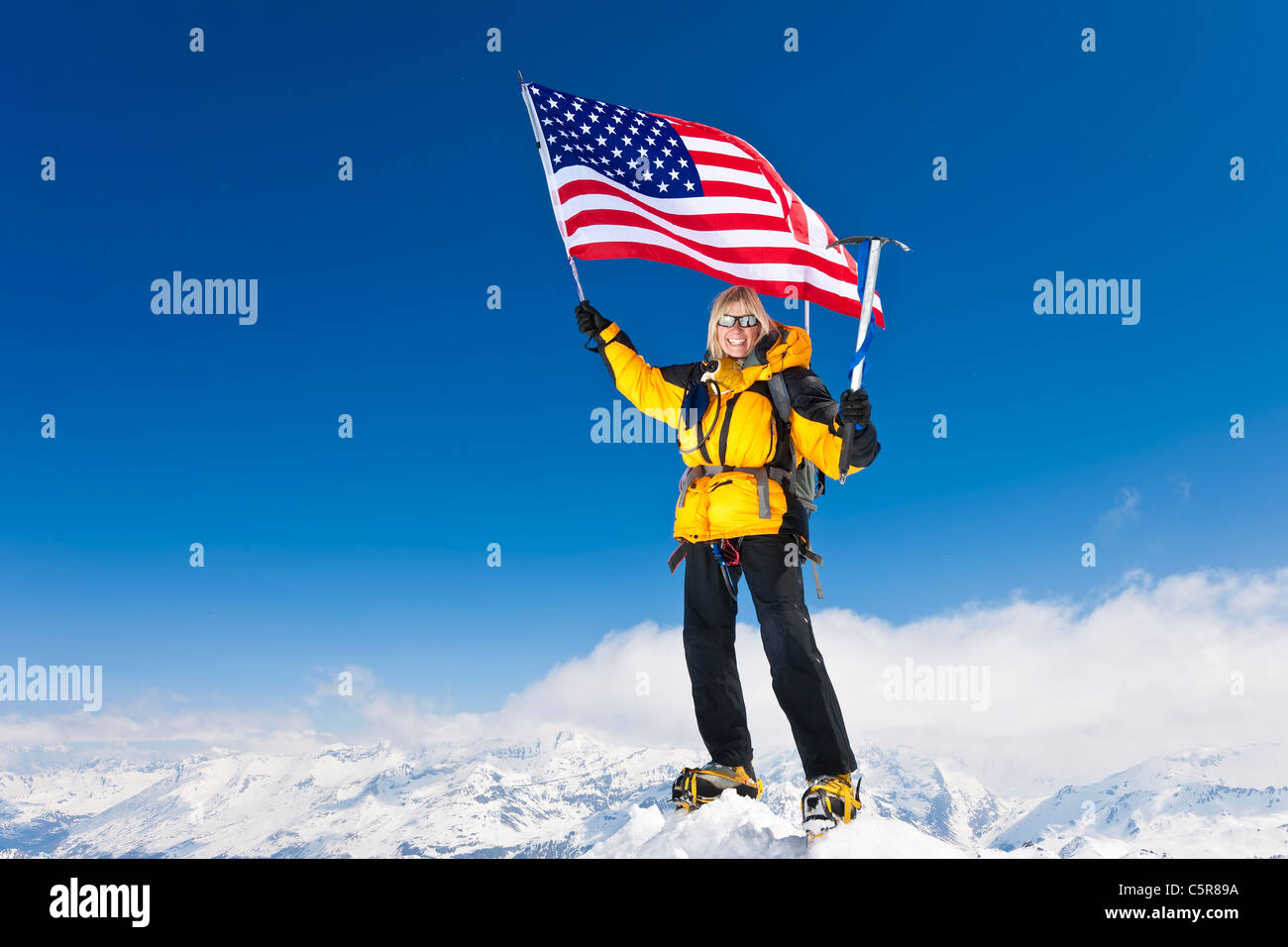 Mountaineer in high mountain hi-res stock photography and images - Alamy