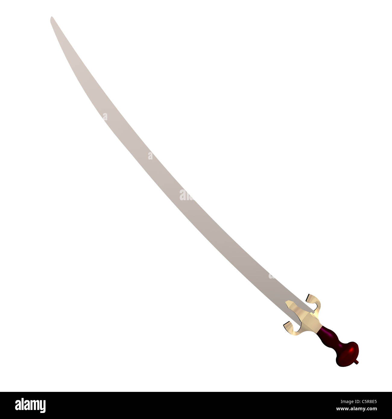 Illustration of a sword isolated on a white background Stock Photo - Alamy
