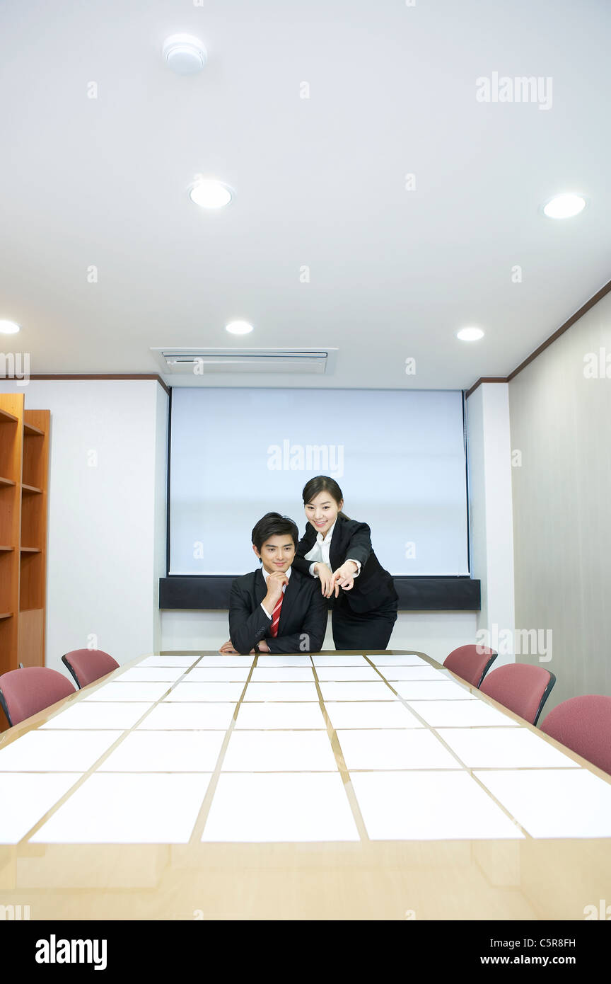 Two people at a meeting room Stock Photo - Alamy