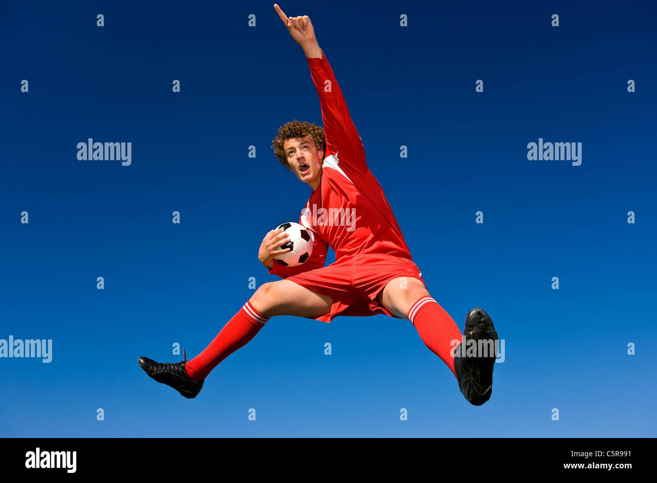 Soccer player celebrating hi-res stock photography and images - Alamy