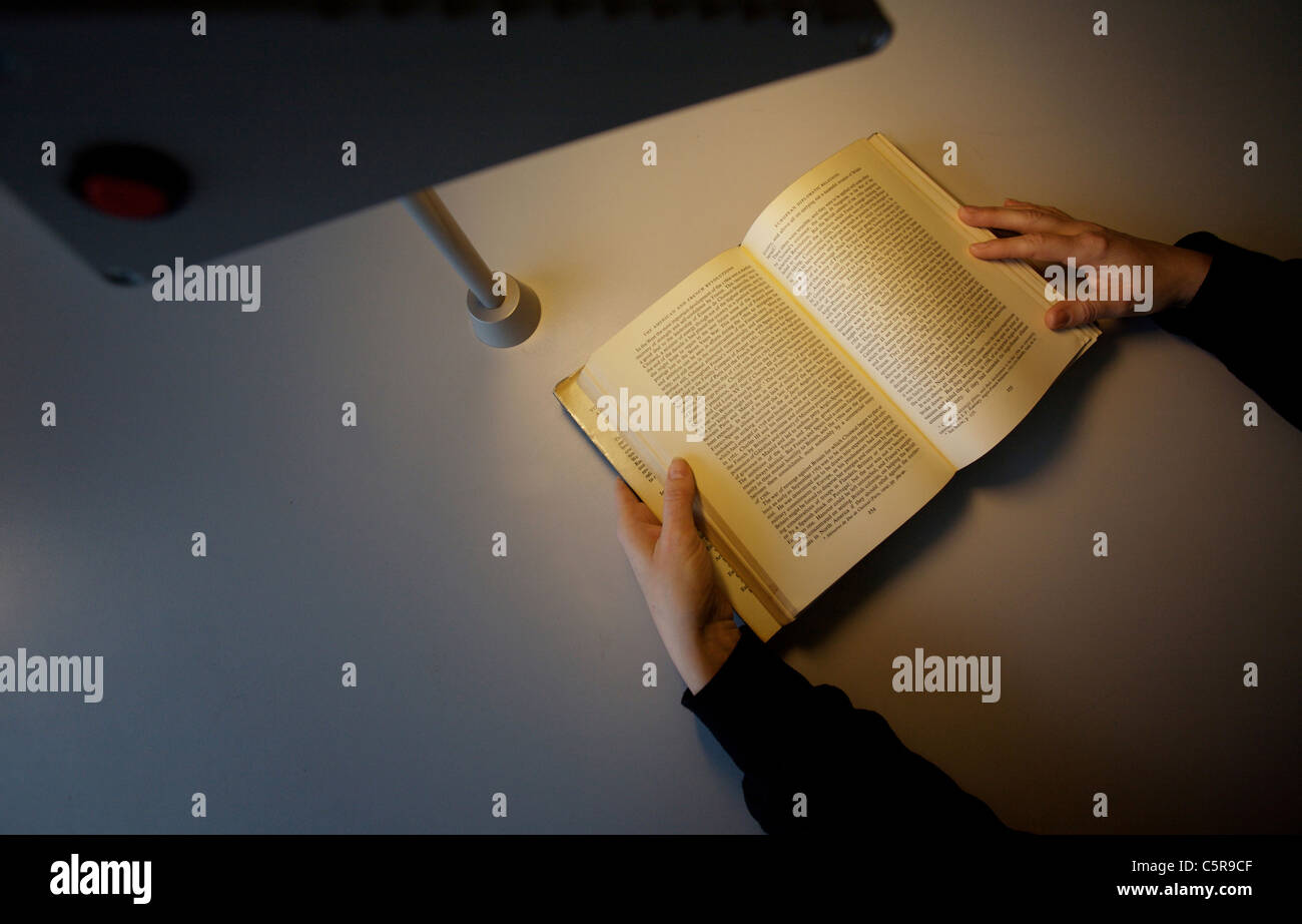 Someone reading a book Stock Photo - Alamy