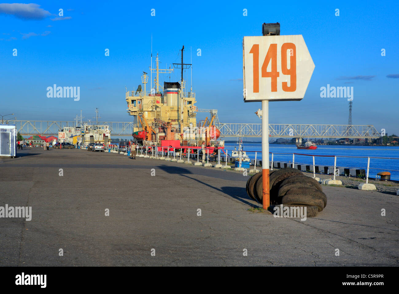 Archangelsk port, Archangelsk (Arkhangelsk) region, Russia Stock Photo ...