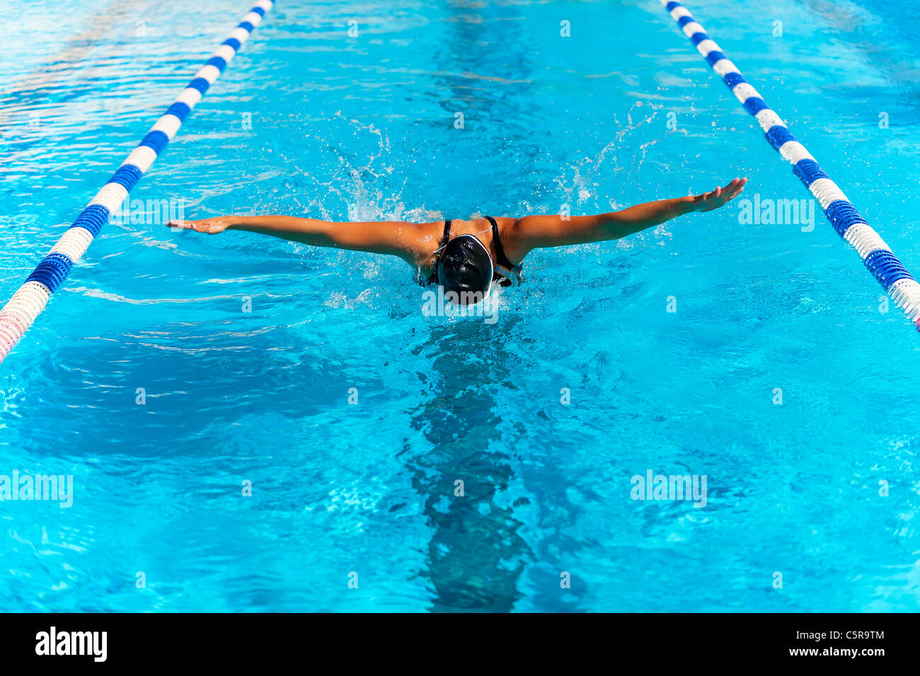 Swimmer Doing Butterfly High Resolution Stock Photography and Images ...