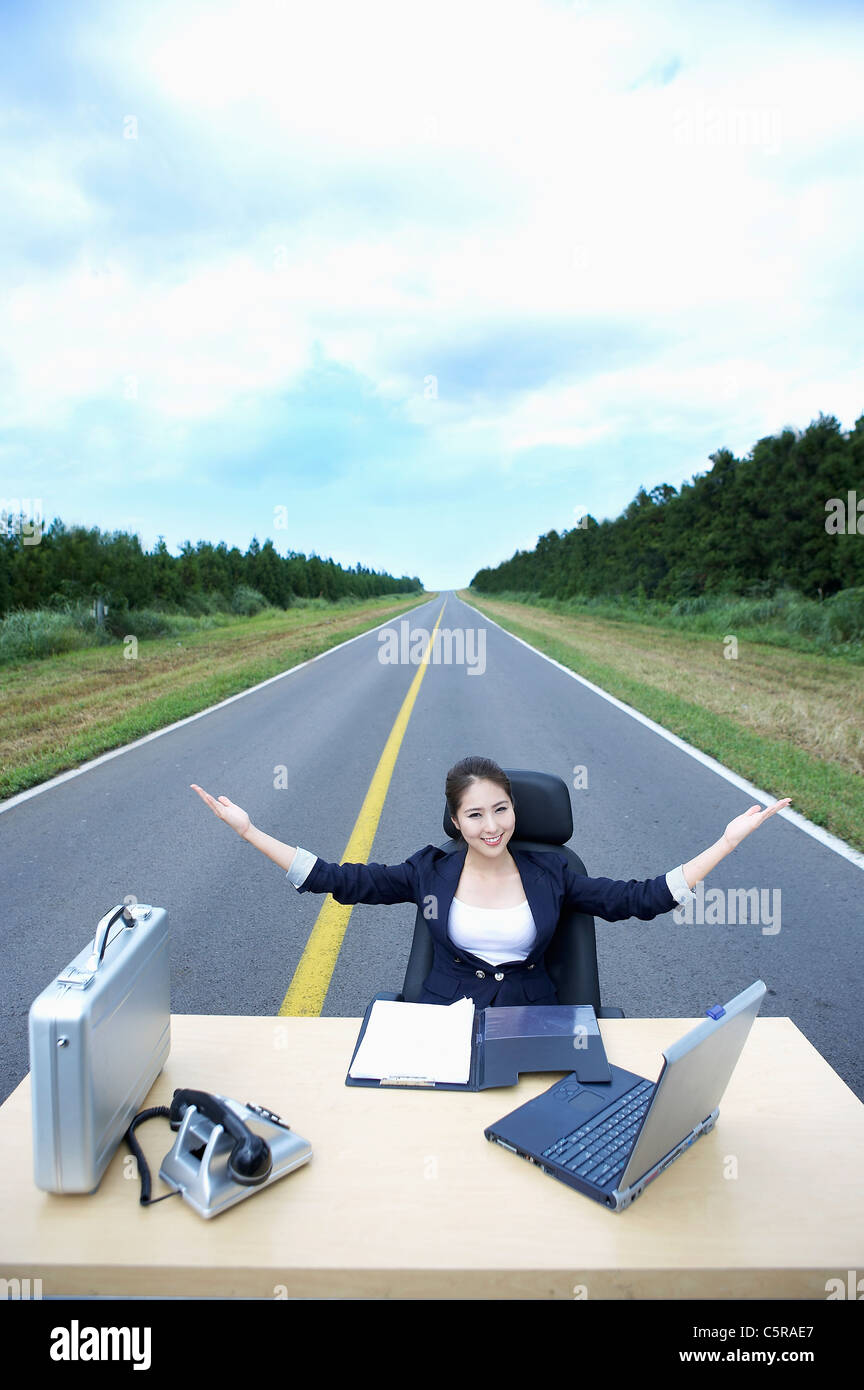Working at the road hi-res stock photography and images - Alamy
