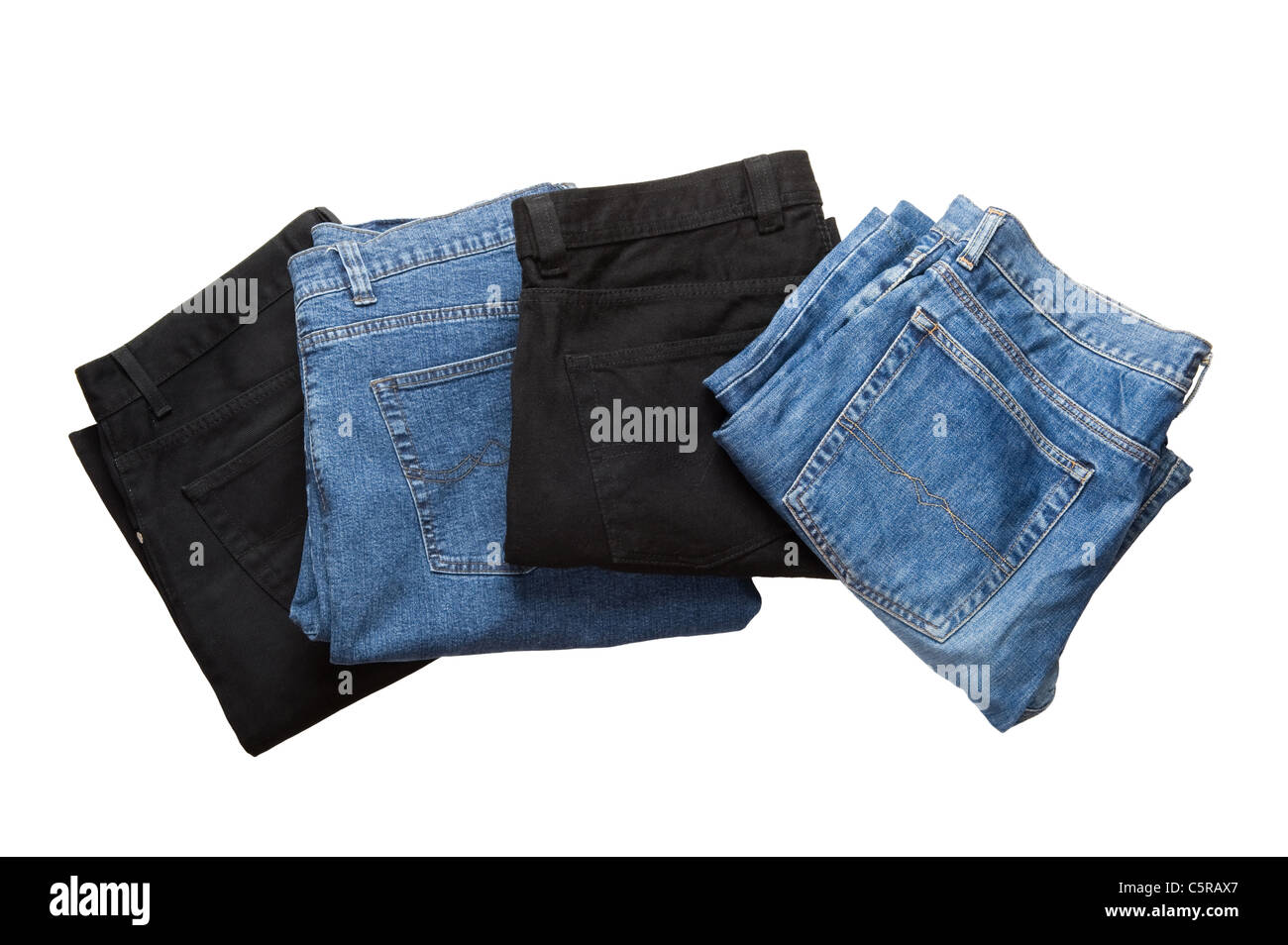 object on white - clothes jeans close up Stock Photo - Alamy