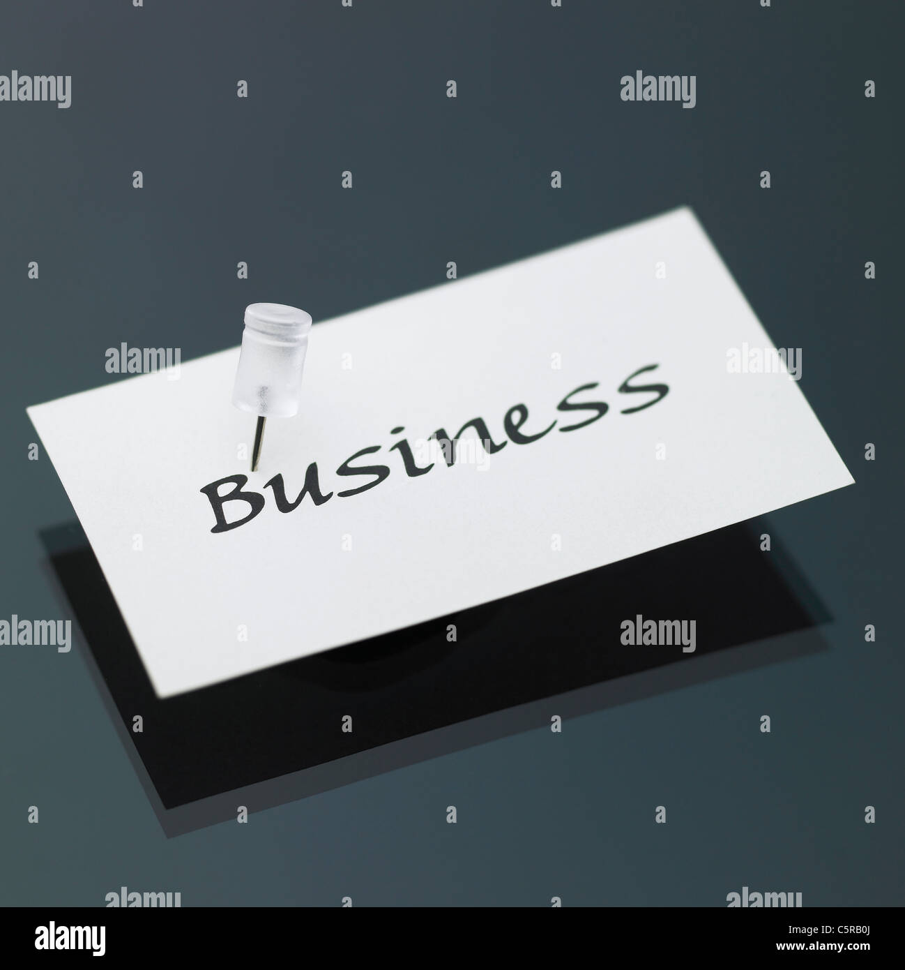 A card with business written on it Stock Photo - Alamy