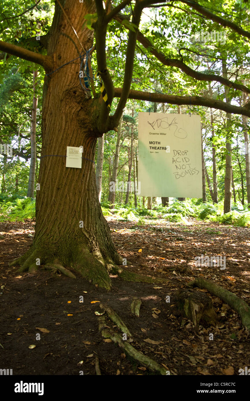 Gallery in the woods at the Latitude Festival 2011, Henham Park ...