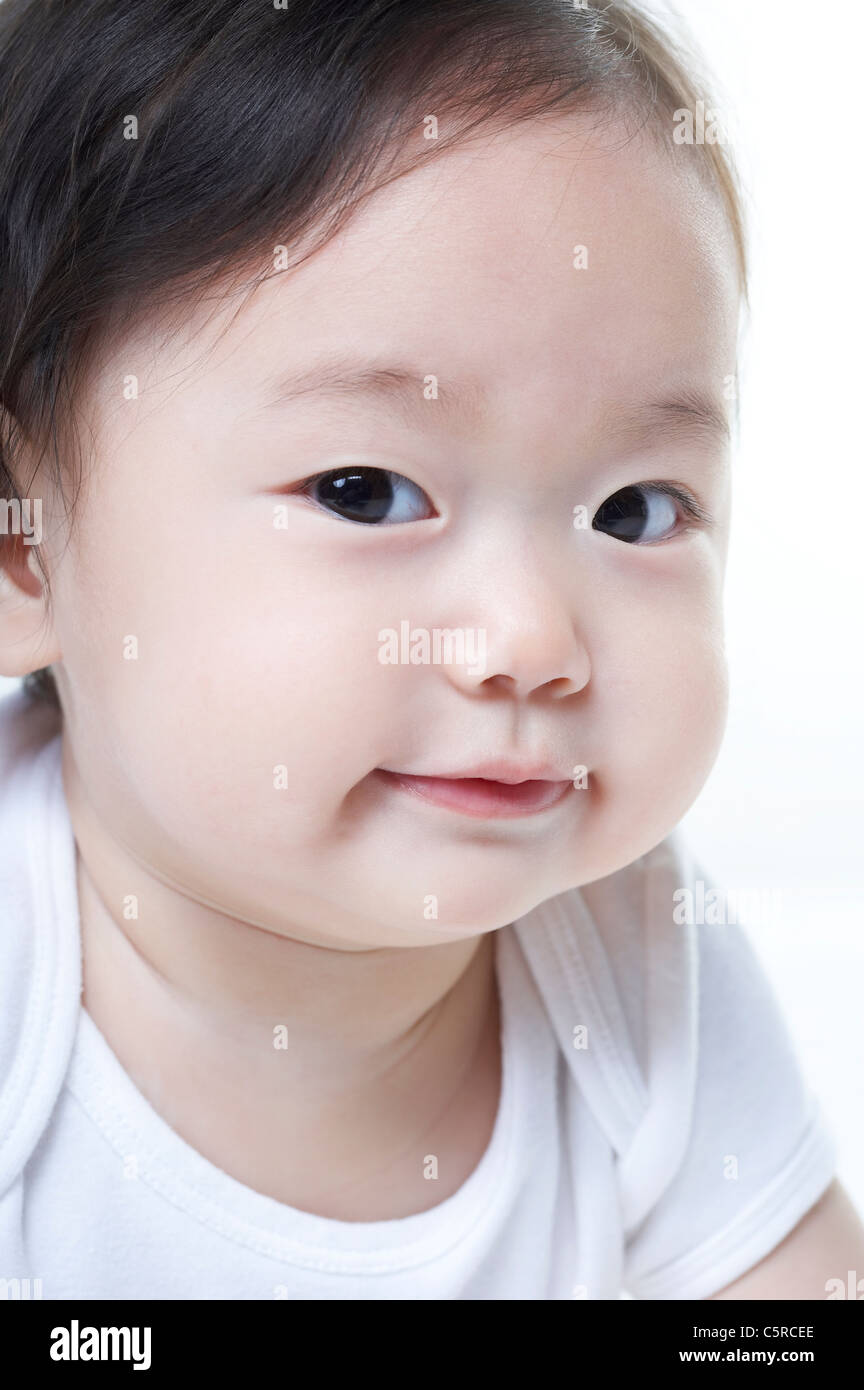 A baby's face Stock Photo - Alamy