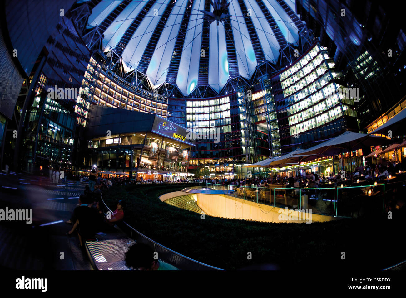 Germany, Berlin, Potsdamer Platz, Sony Center at night Stock Photo - Alamy
