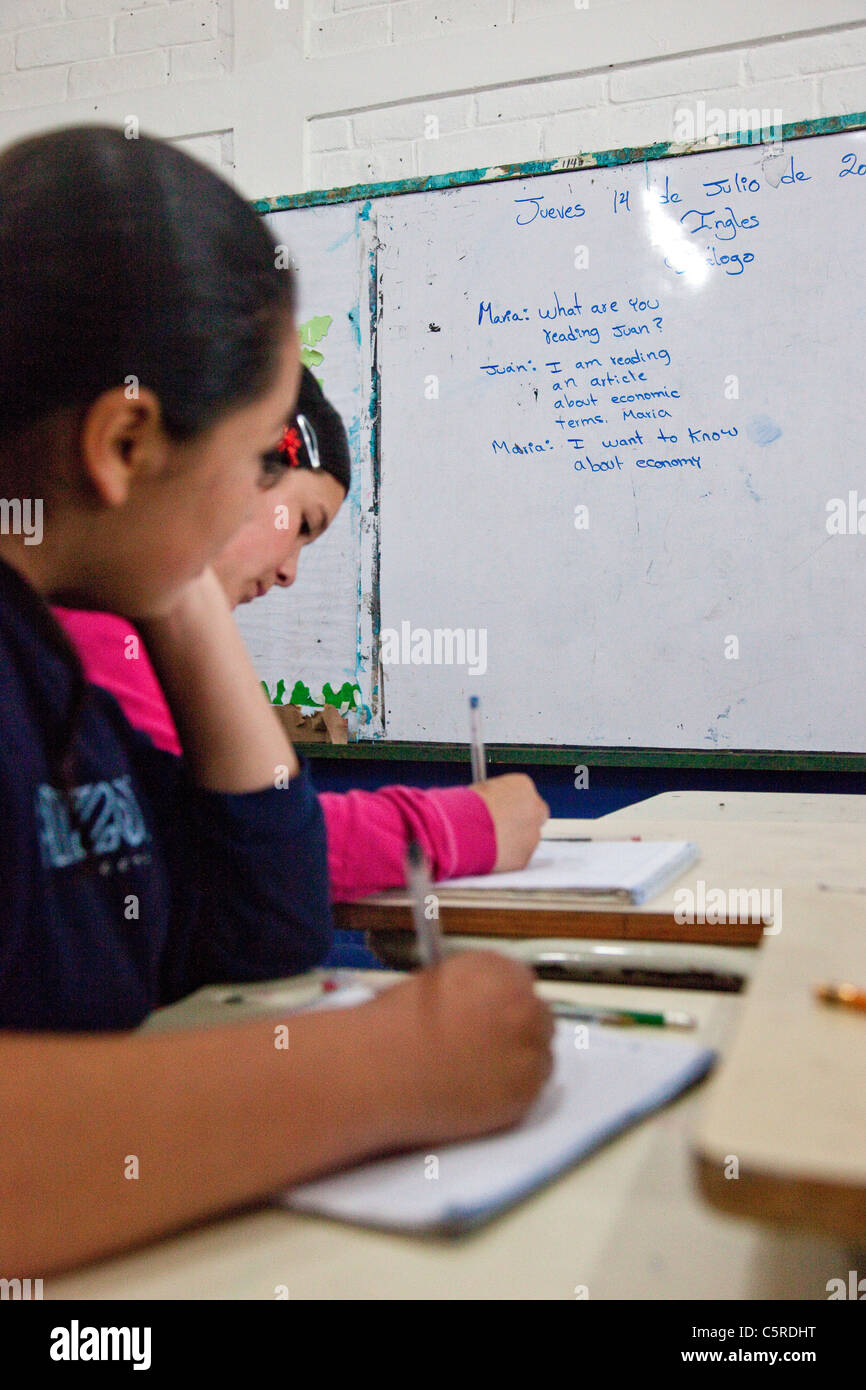 Middle School in Canton Las Pilas, San Ignacio, Chaltenango Department ...
