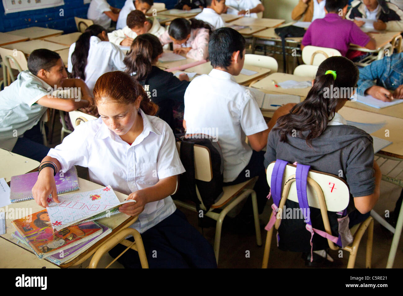 Middle School in Canton Las Pilas, San Ignacio, Chaltenango Department ...