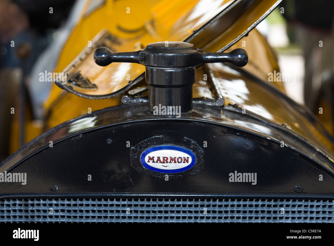 1911 Marmon "Wasp" Indy racer badge and hood. Goodwood Festival of ...