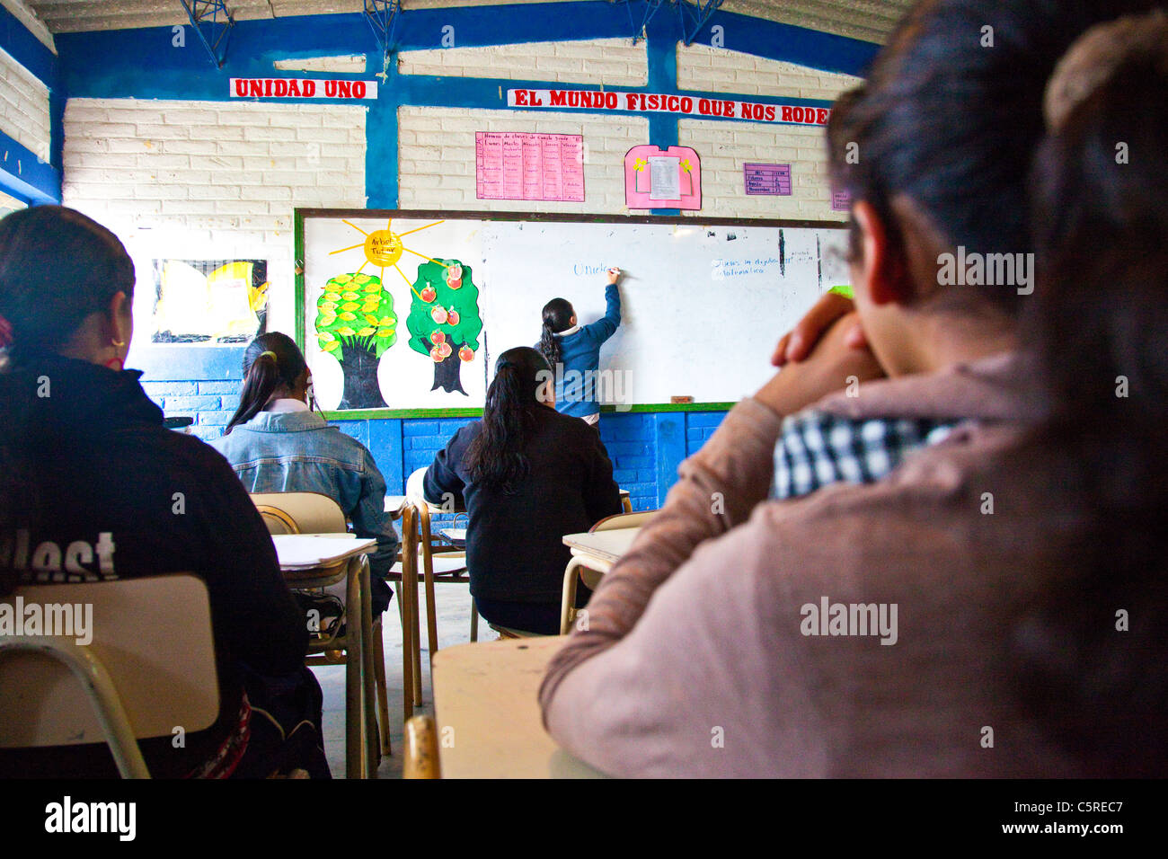 Middle School in Canton Las Pilas, San Ignacio, Chaltenango Department ...