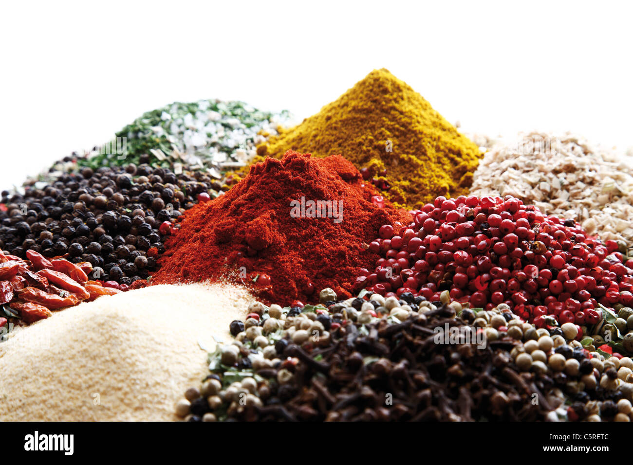 A selection of spices, close-up Stock Photo - Alamy