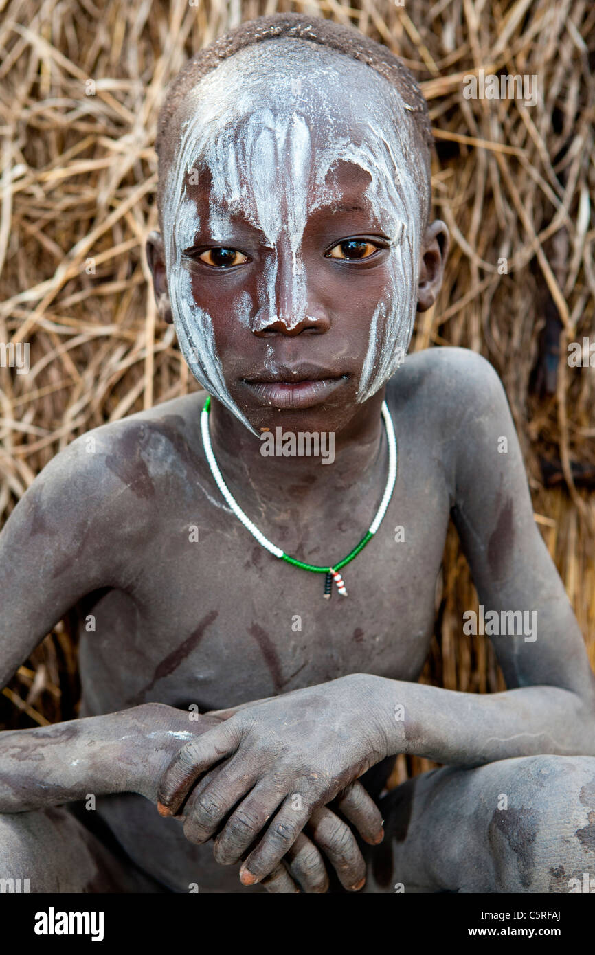 Mursi Tribe Children