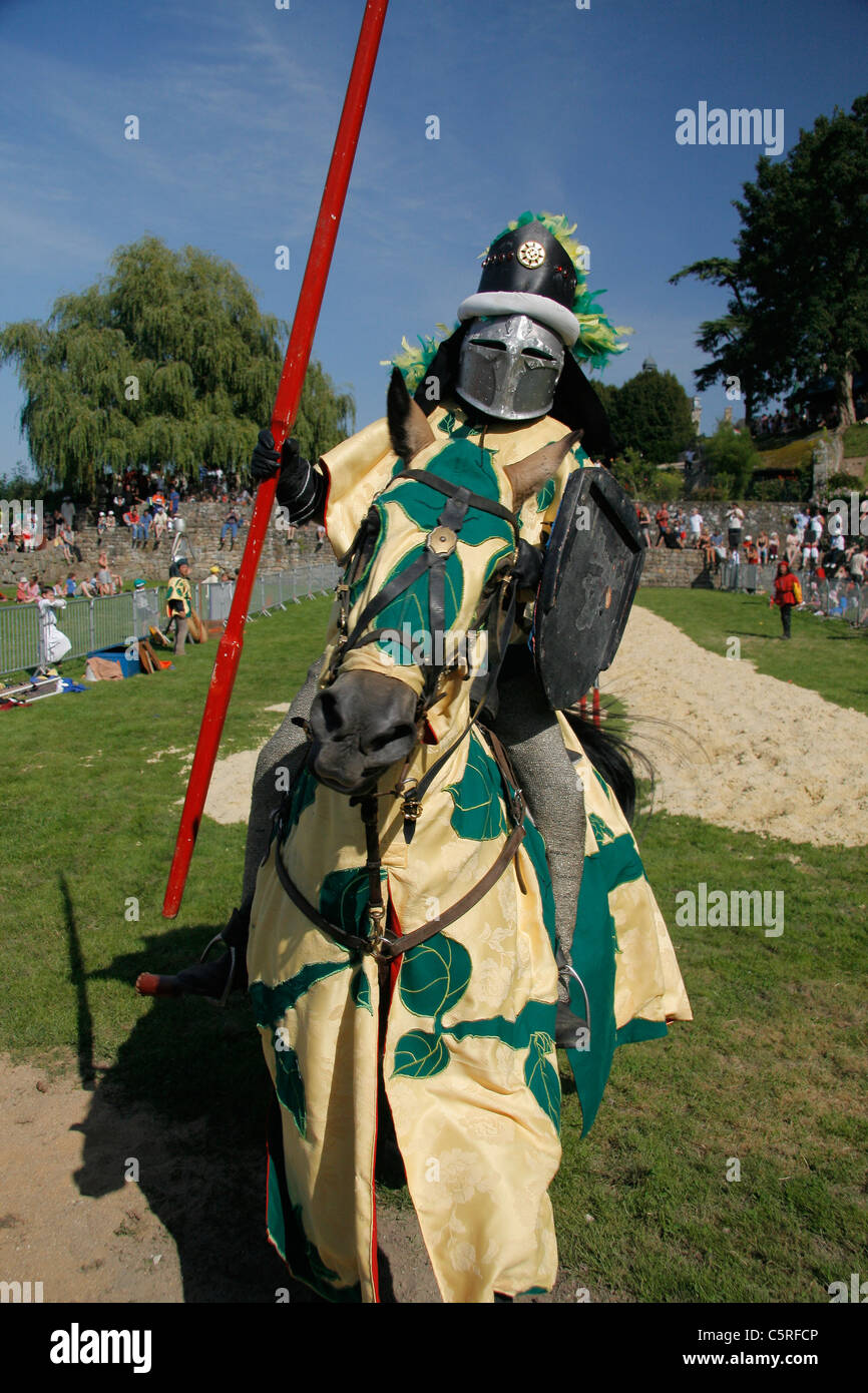 Knight in armor, tournament of Chivalry, company Atchaka, medieval ...