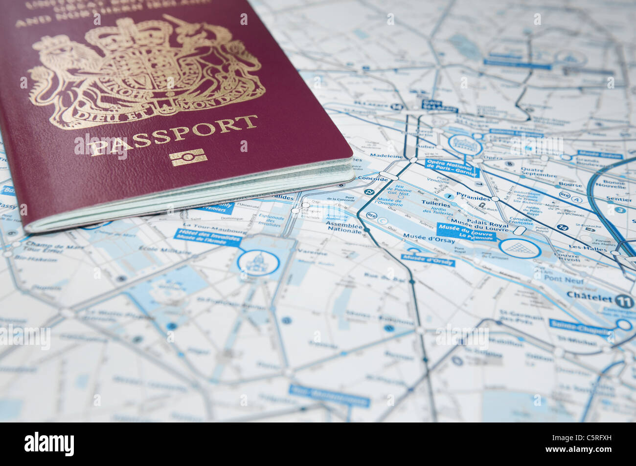 Passports european map hi-res stock photography and images - Alamy
