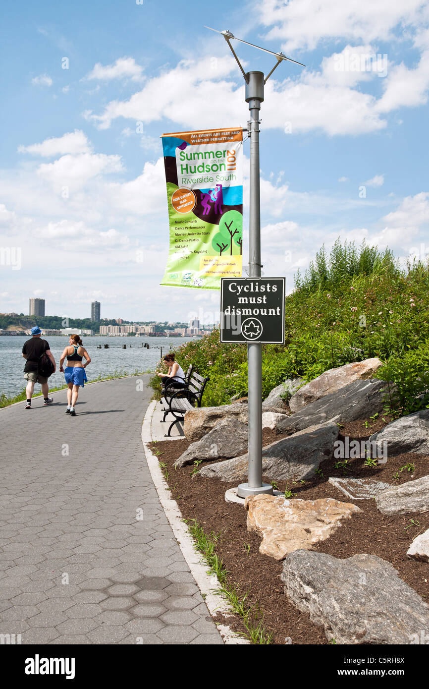 couple power walking & young woman reading on bench enjoy waterfront ...