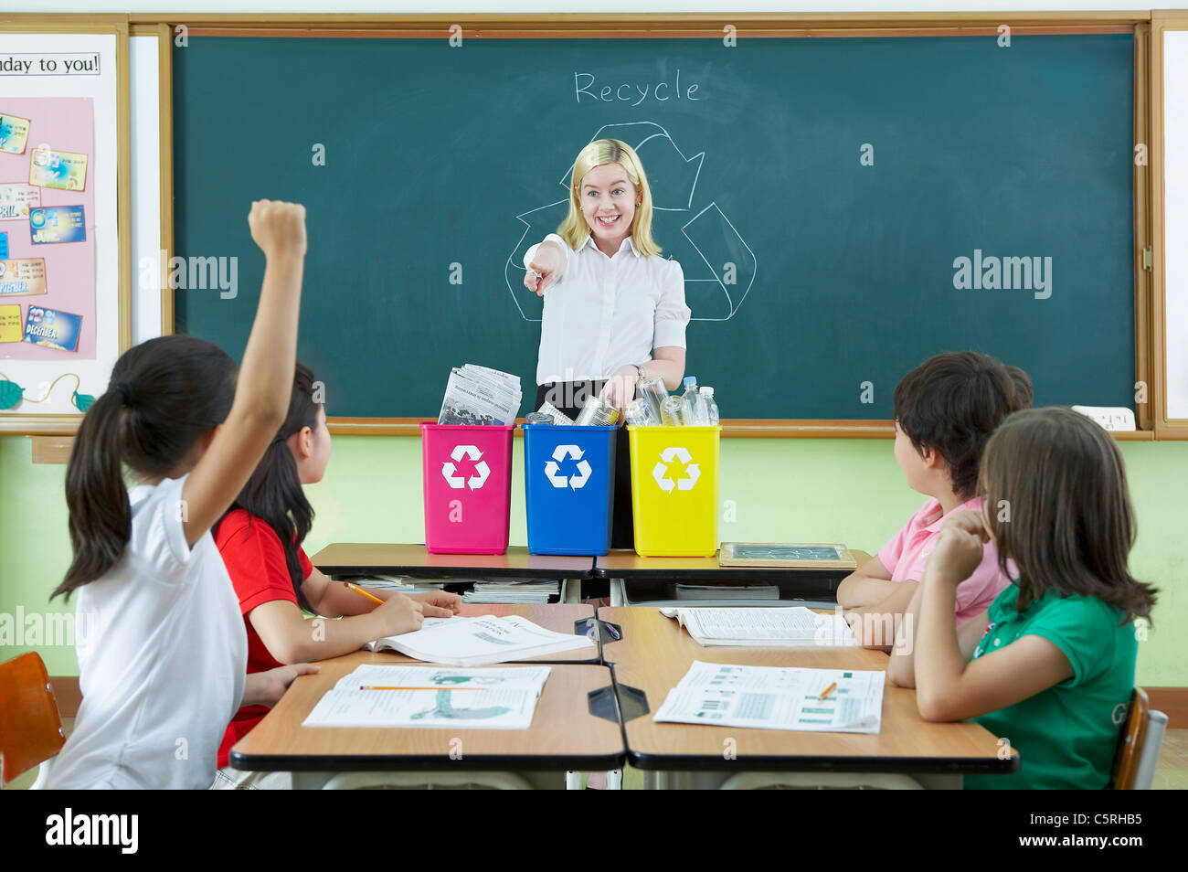A teacher having lesson Stock Photo - Alamy