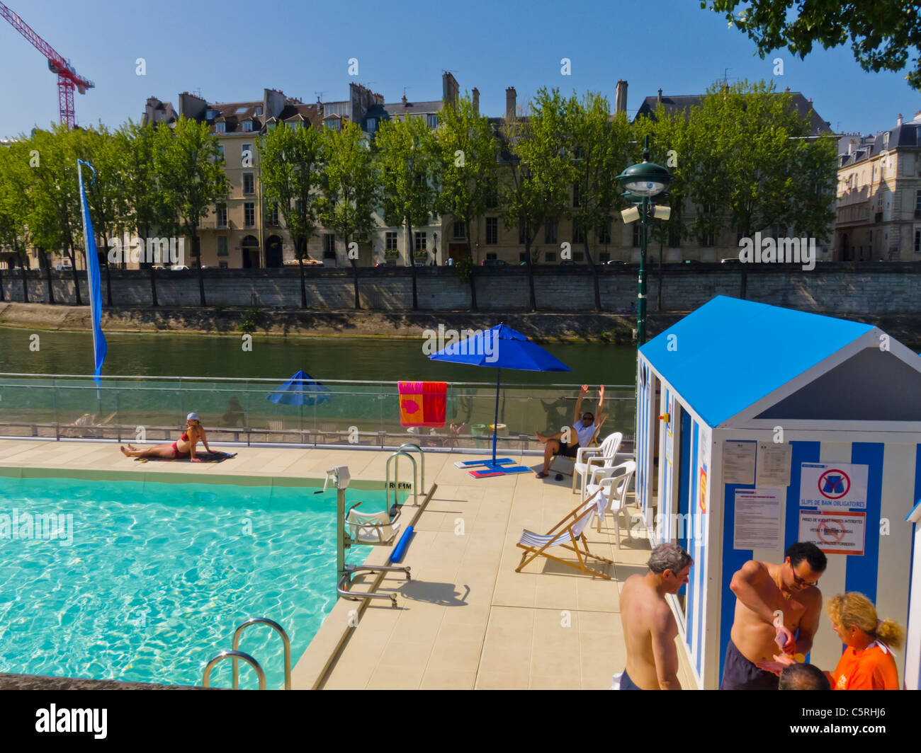 Paris, France, People Enjoying Annual Beach Event in City, "Paris ...