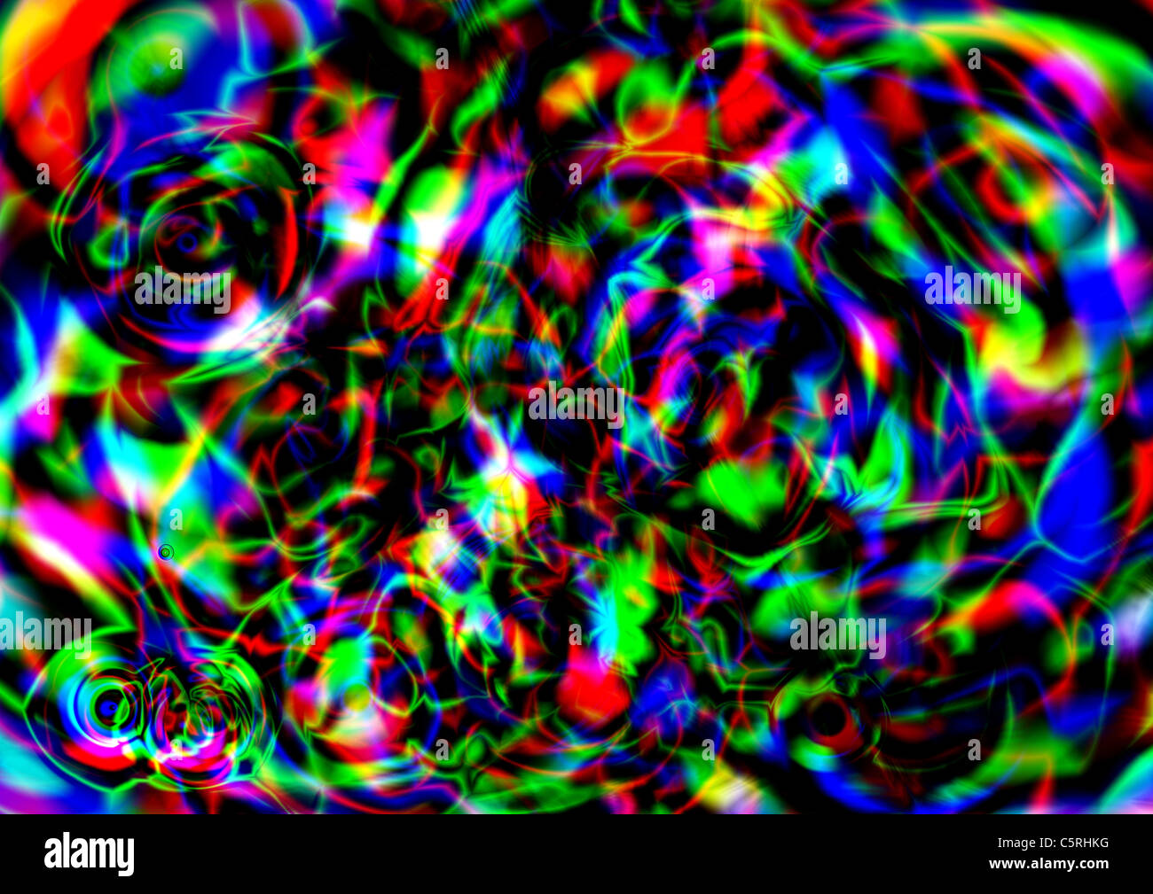 Psychedelic colourful computer art picture Stock Photo - Alamy