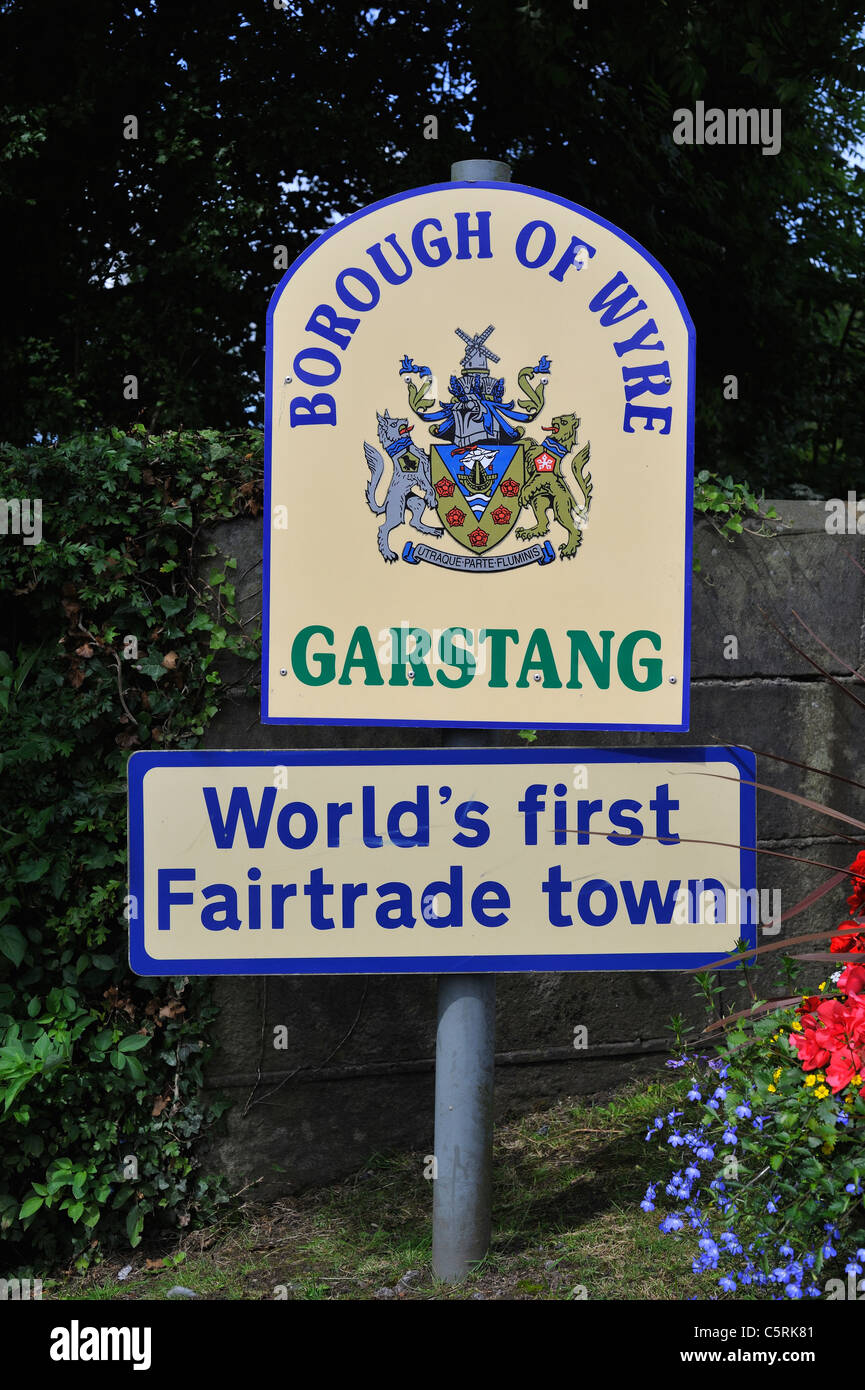 Garstang, the worlds first fair trade town Stock Photo - Alamy