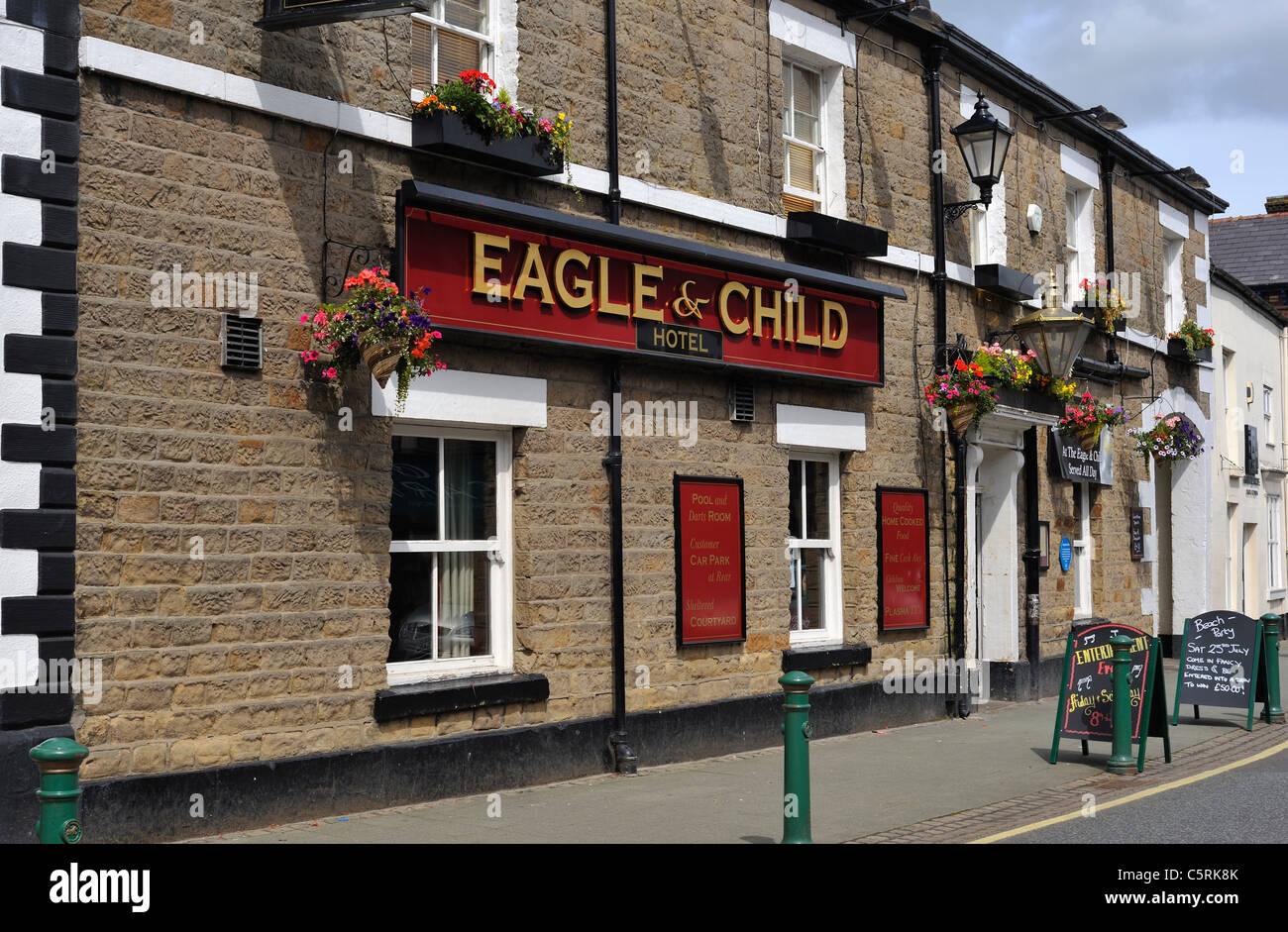 The Eagle & Child on High Street Garstang Stock Photo - Alamy