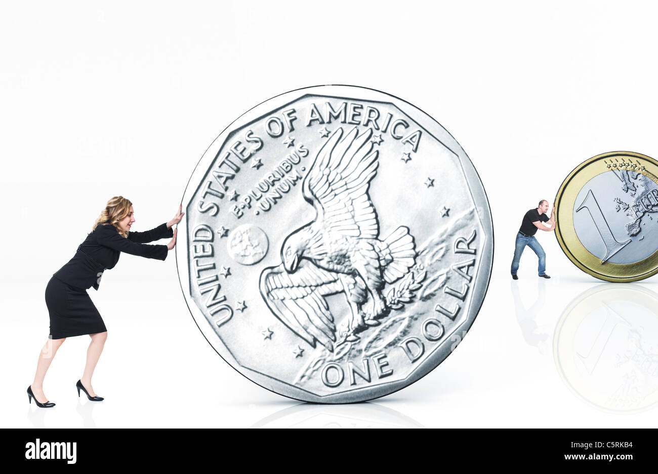 Coin push hi-res stock photography and images - Alamy