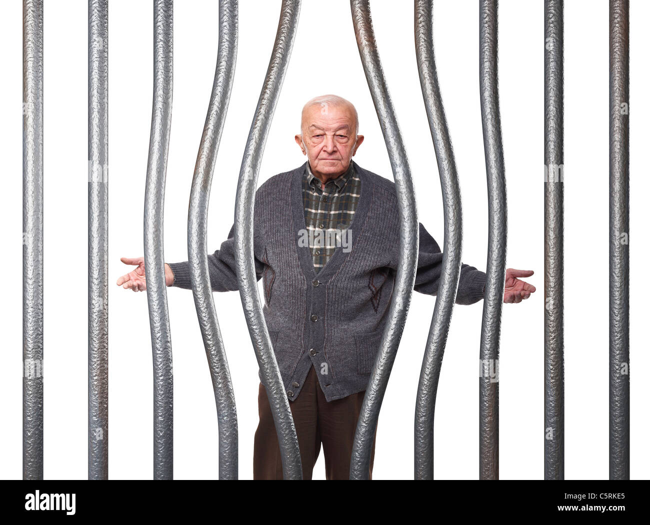 Old man in prison hi-res stock photography and images - Alamy