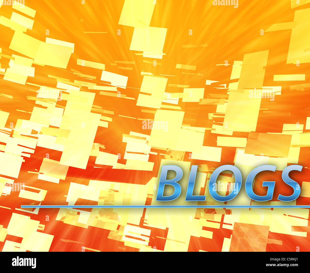 Blogs internet online website abstract concept illustration Stock Photo ...
